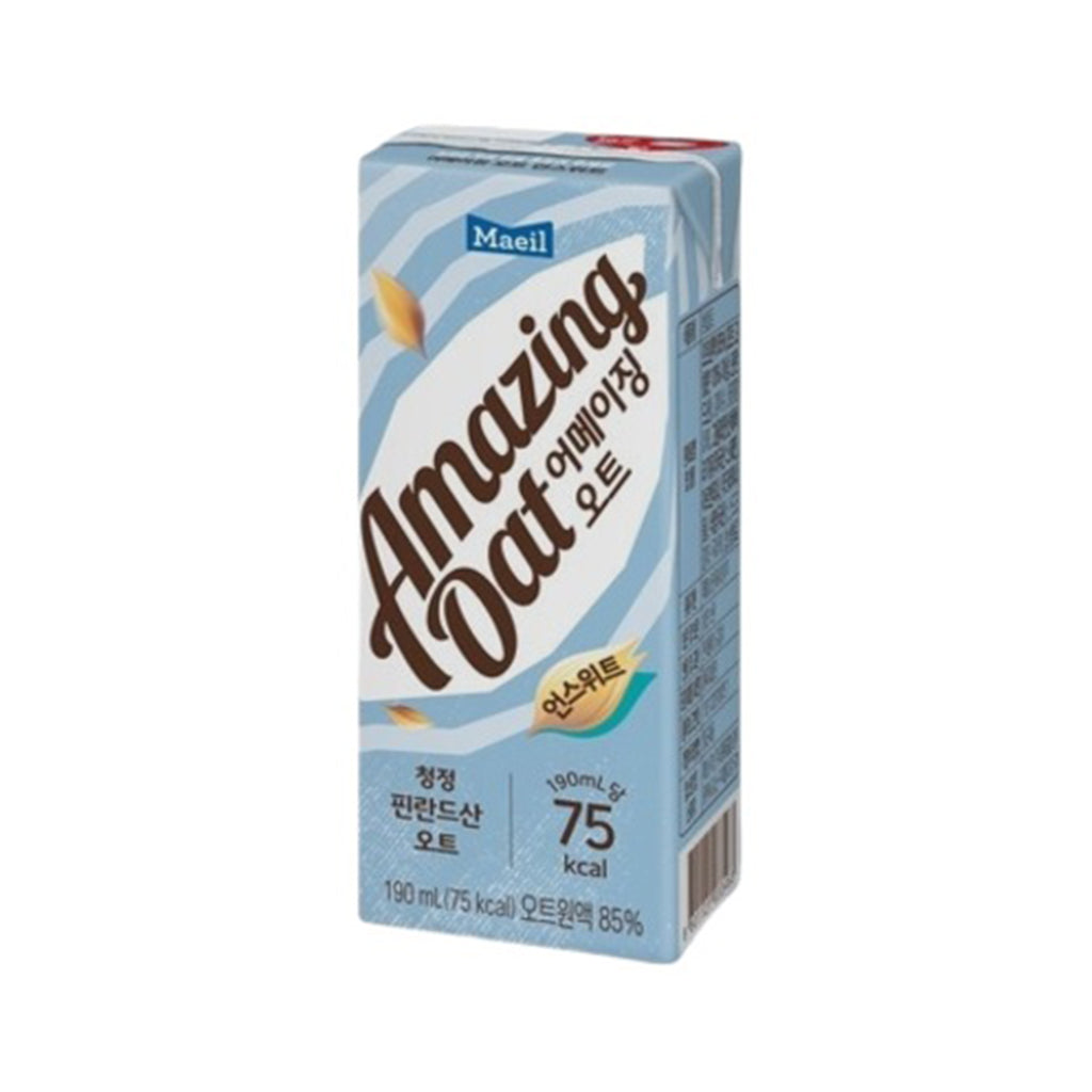 LM1025 MAEIL)Soymilk (OAT UNSWEETENED) 4/6/190ML – Lemond Food